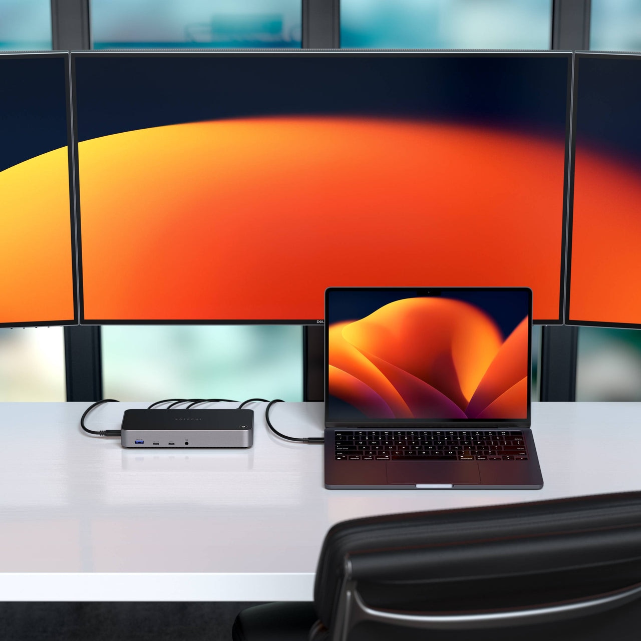 Satechi 4K Triple Display Docking Station - 3 Monitor Hub за Mac M1 и ...