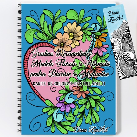 Carte de Colorat pentru Adulti si Adolescenti cu Afirmatii de ...