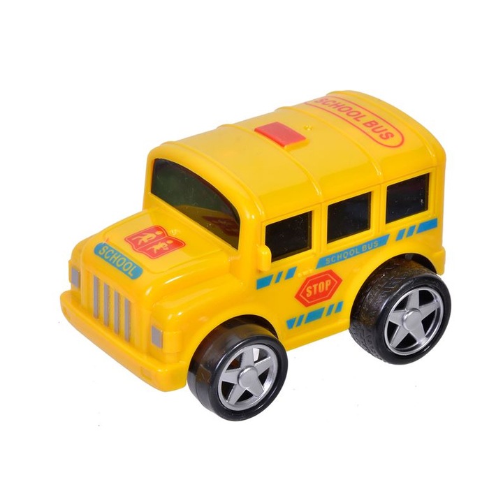 Autobuz Scoala, 5 cm, Galben, plastic, ATU-085016 - eMAG.ro