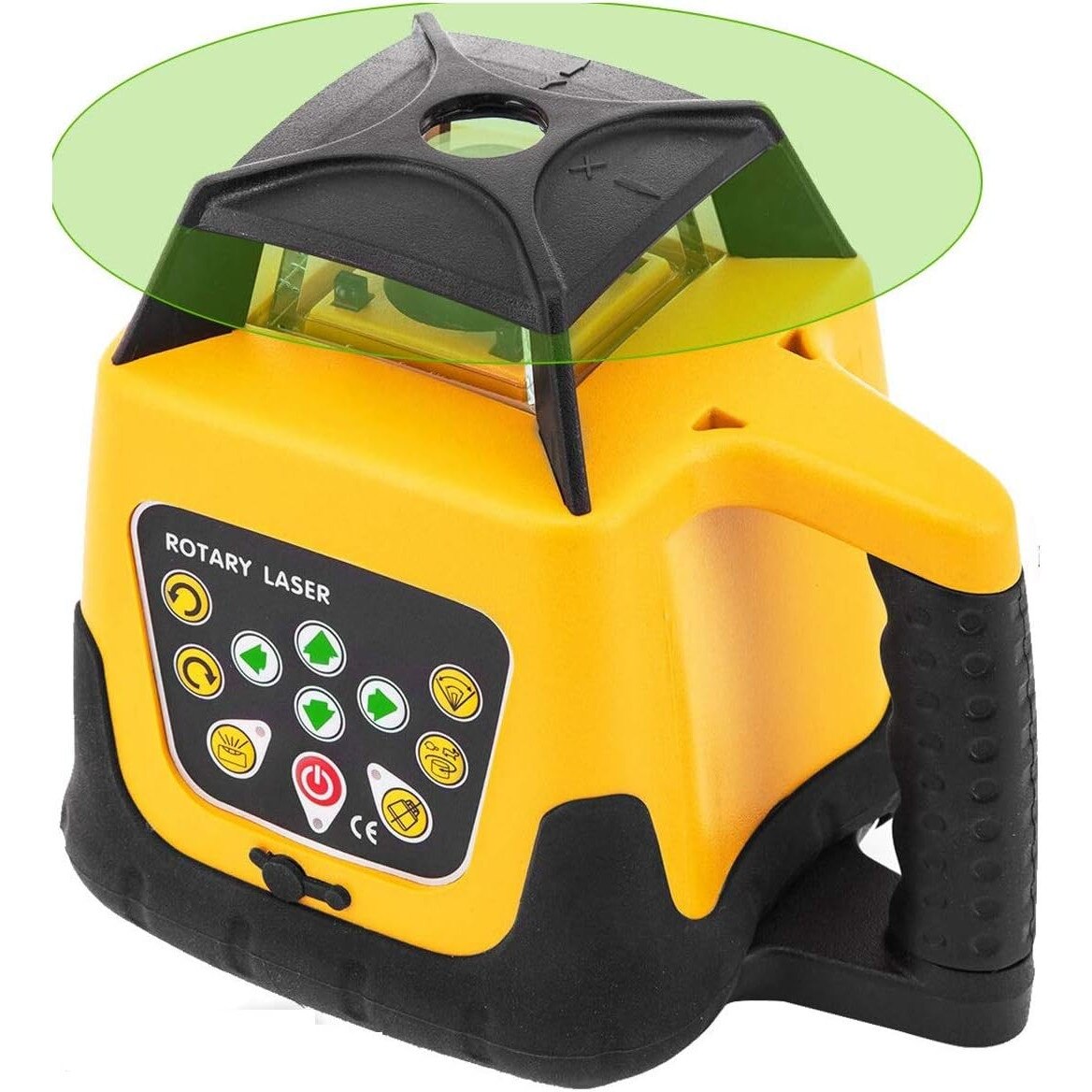 Nivel laser rotativ, Vevor, 500 m, autonivelant, rosu verde fascicul 2 ...