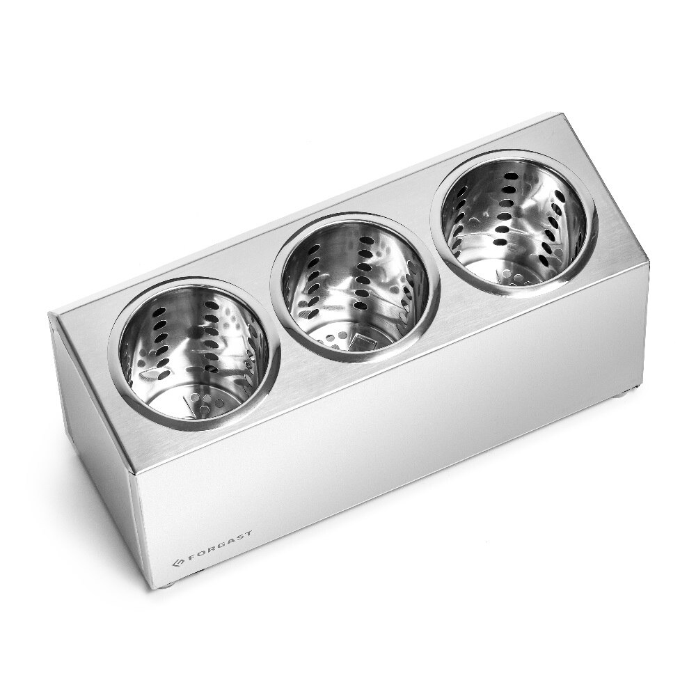 Recipient pentru tacamuri 3 piese, inox, FORGAST FG00301 - eMAG.ro