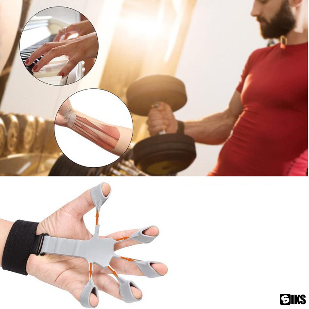 Flexor SIKS Pentru Degete Din Silicon, Banda De Sustinere Velcro ...