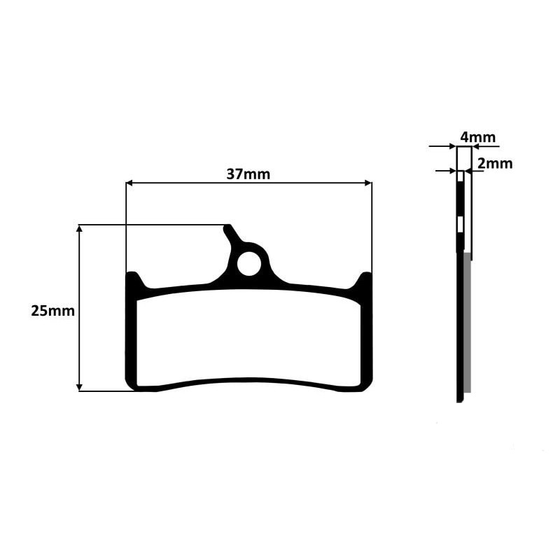 Комплект полуметални накладки за велосипеди Rival Store, Shimano XT ...