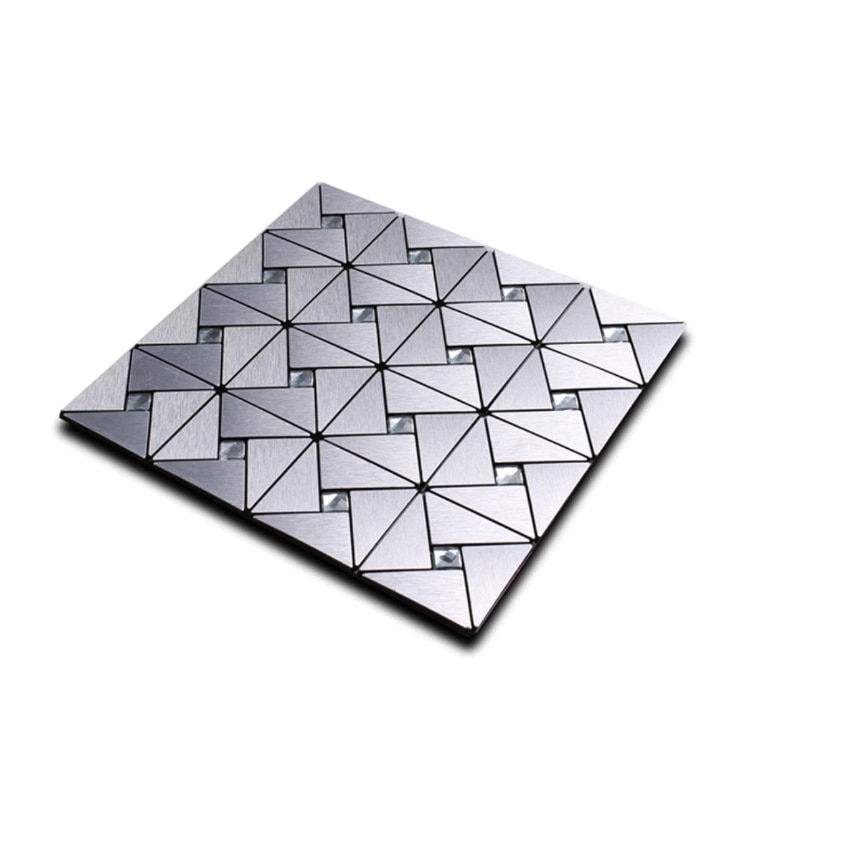 Set x5 Tapet Mozaic, At Performance, decor perete aluminiu si sticla 30 ...