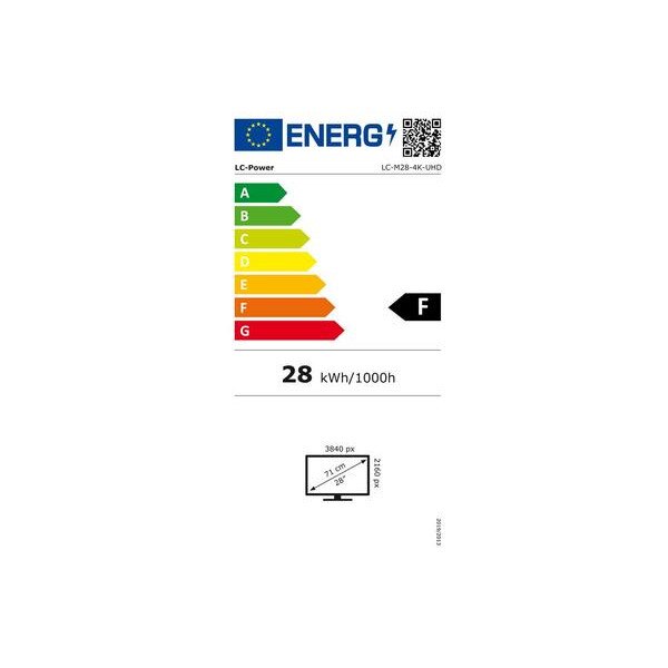 Monitor IPS LED LC-Power 28" LC-M28-4K-UHD, UHD 3840 x 2160, HDMI ...