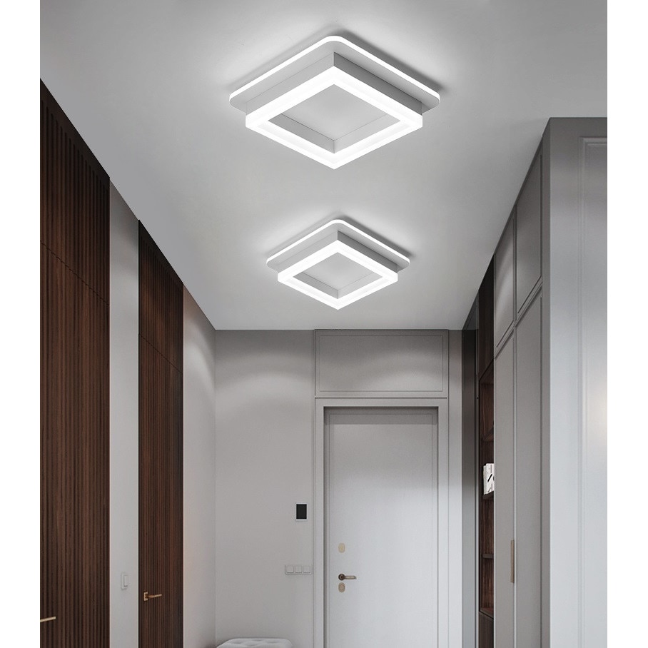 Lustra LED patrata, 41W, alba, 3000K/4000K/6000K - eMAG.ro