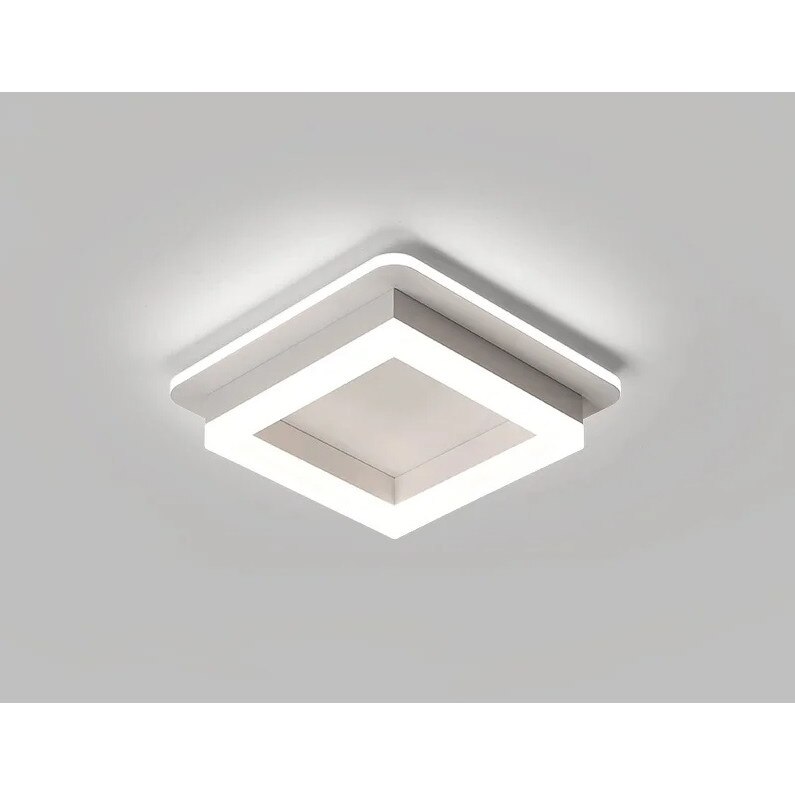 Lustra LED patrata, 41W, alba, 3000K/4000K/6000K - eMAG.ro
