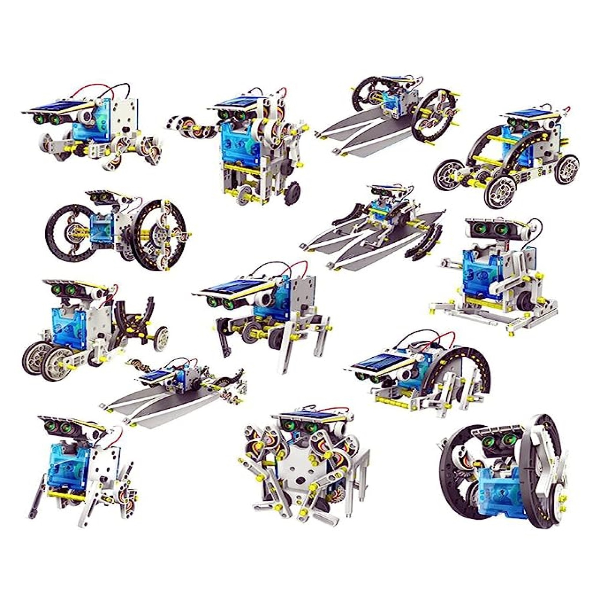 Kit robotica 14 in 1, constructie roboti solari, se pot construi 14 ...