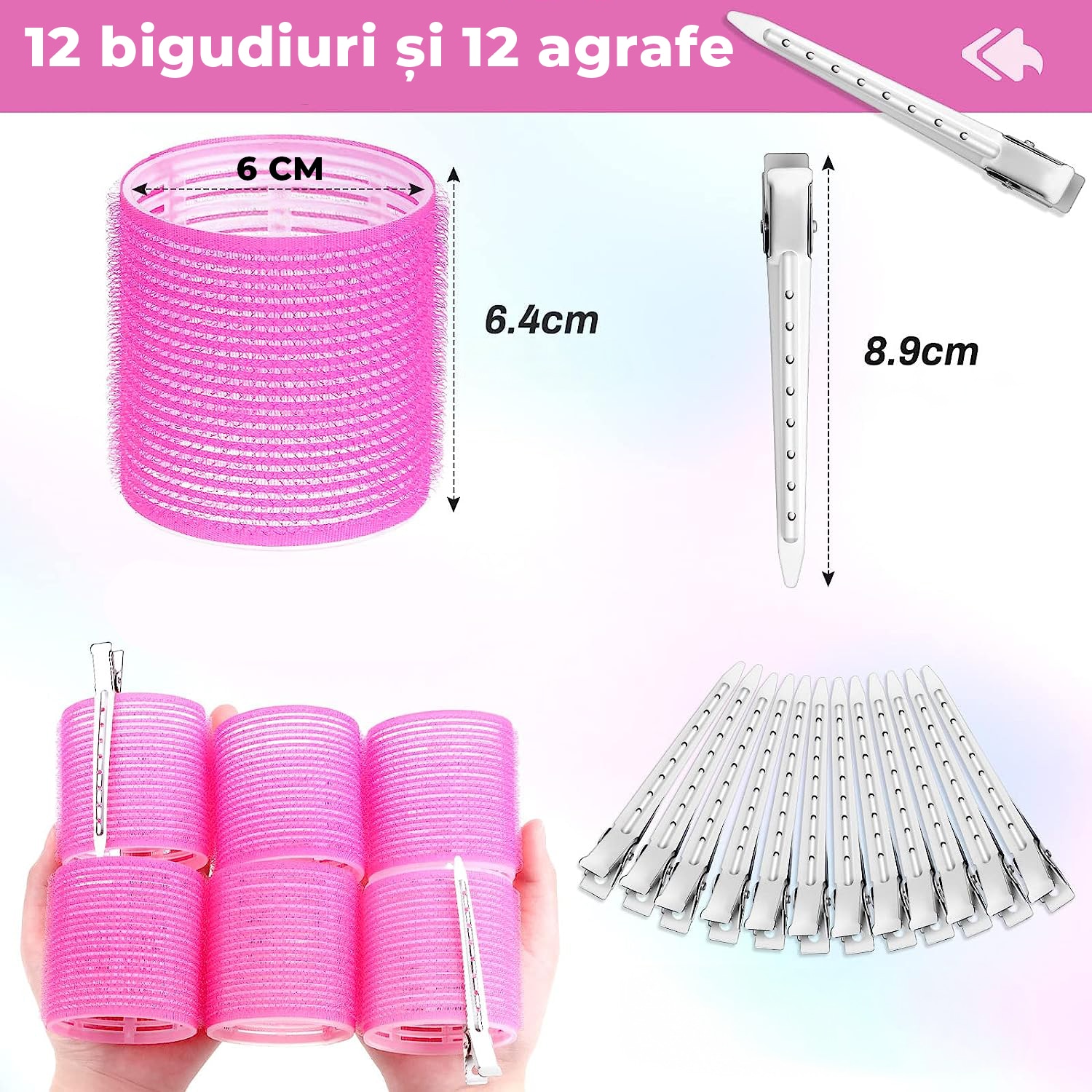 Bigudiuri profesionale de par Regal Bliss ® cu arici pentru volum ...