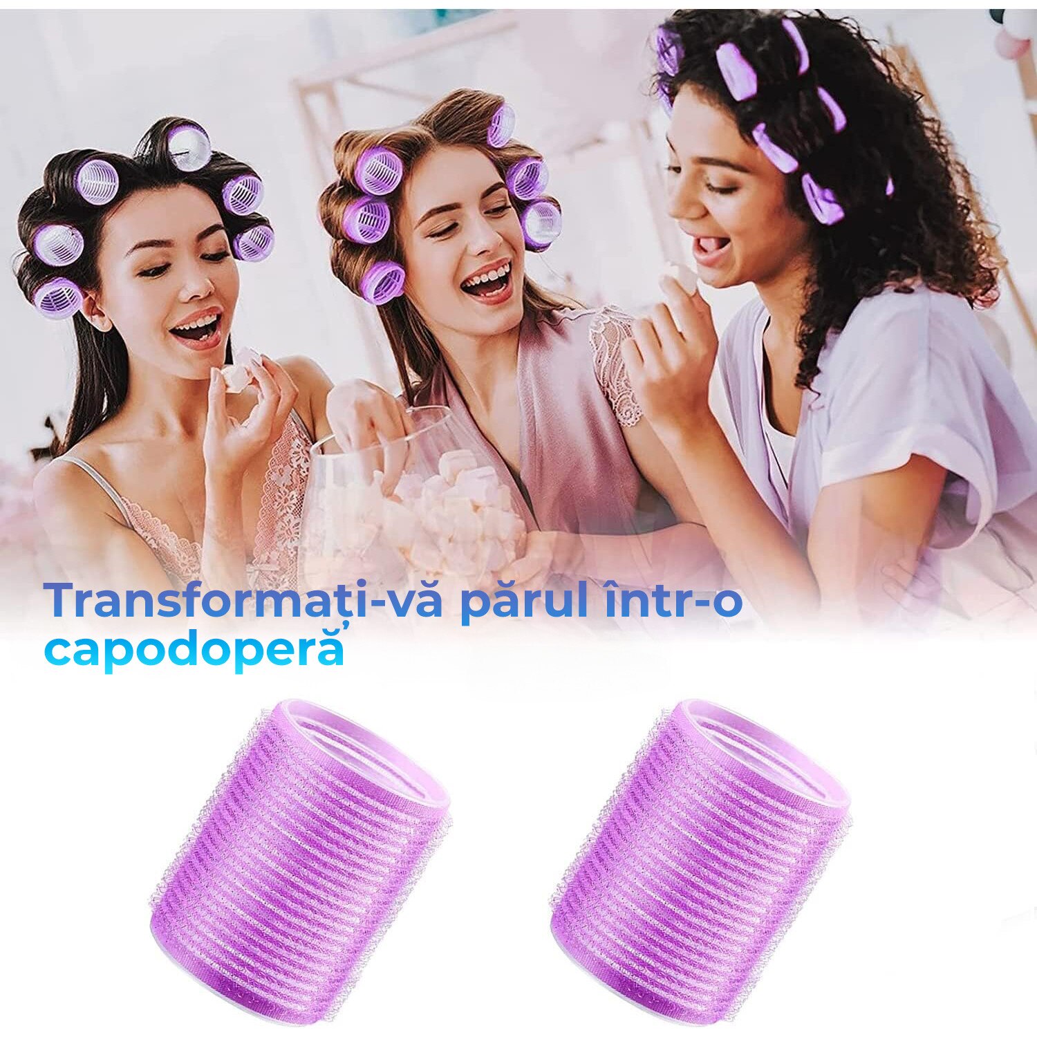 Bigudiuri profesionale de par cu arici pentru coafura perfecta, volum ...