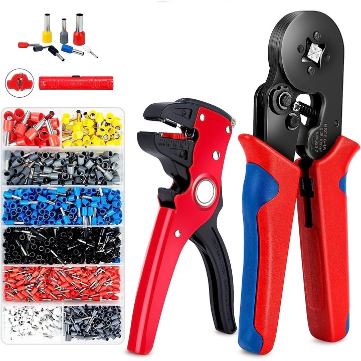 Trusa Sertizare Cabluri Electrice, Ferule, Cleste Sertizat Auto ...