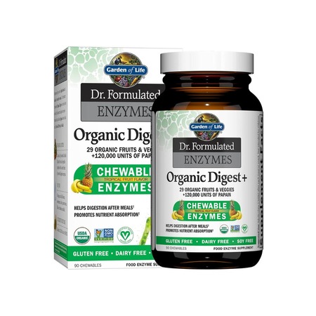 Organic Digest+, Garden of Life, Dr. Formulat Enzimes, Cu aroma de ...