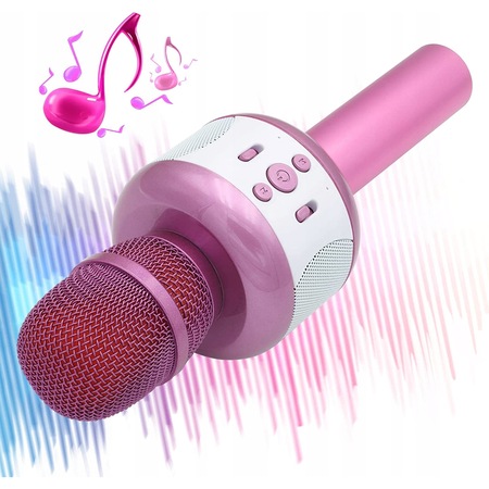Microfon fara fir, Ncknciz, Karaoke, Bluetooth, Roz - eMAG.ro