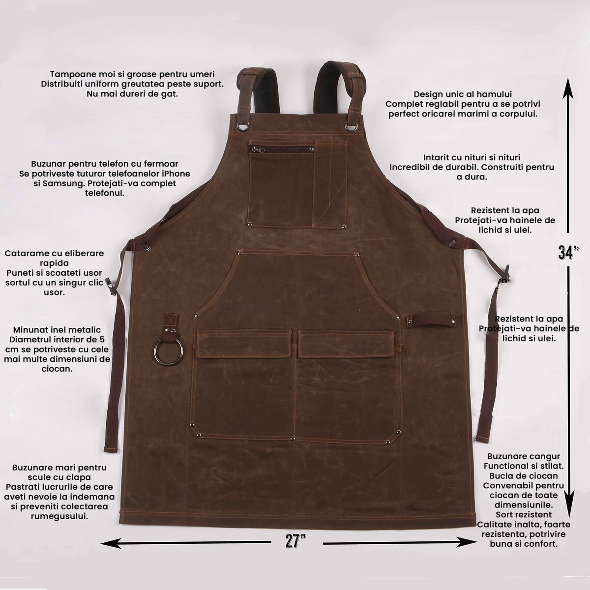 Sort de lucru, Vaxiuja, panza ceara, Sort pentru atelier de prelucrare ...