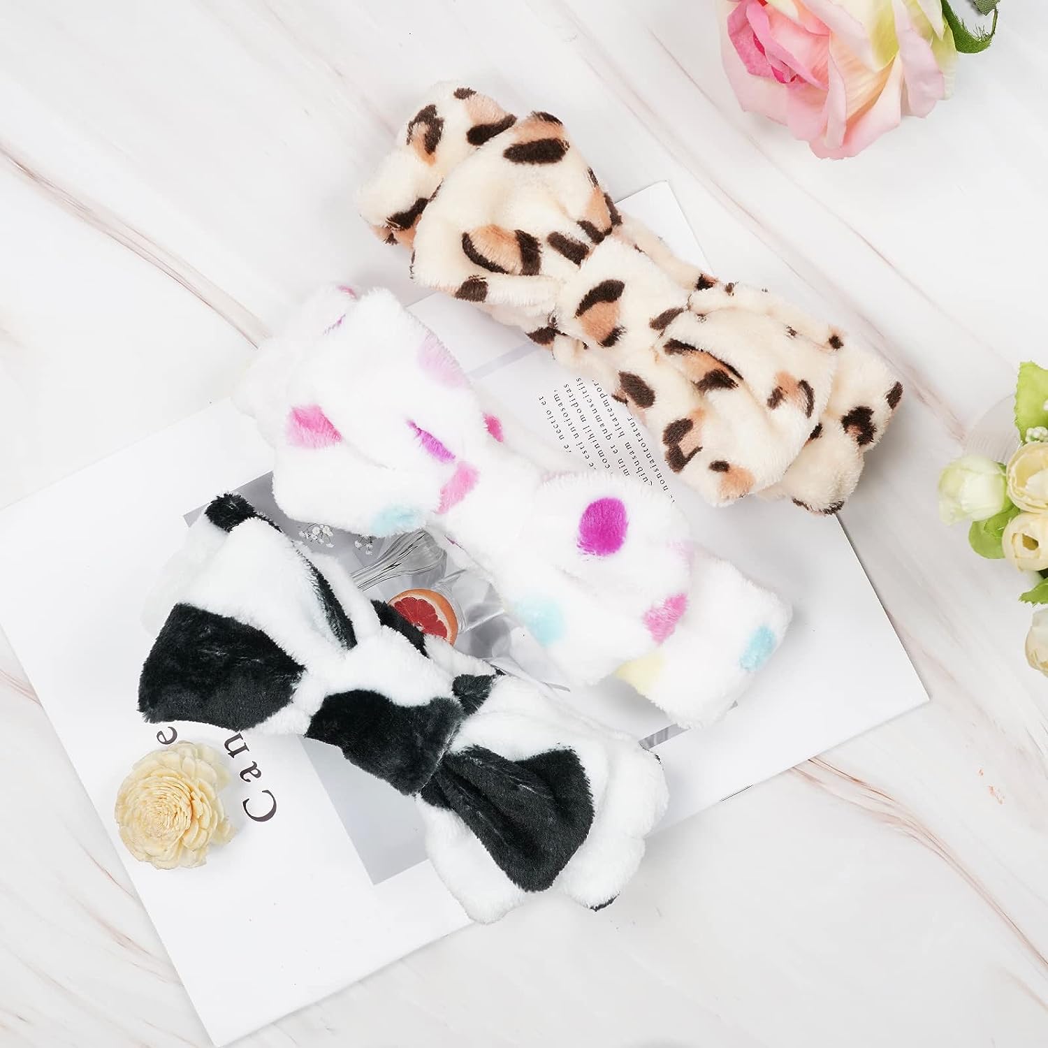 Set 3 bentite protectie par, Catifea, Multicolor - eMAG.ro