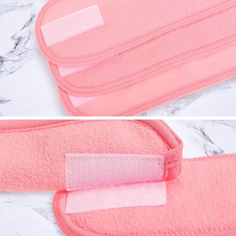 Set 3 bentite protectie par femei, Panza, Roz - eMAG.ro