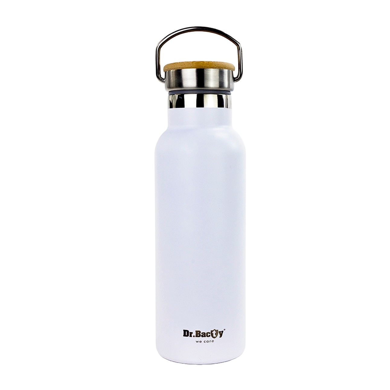Sticla Termica Dr.Bacty Iris, Inox, 500ml, Alb - eMAG.ro