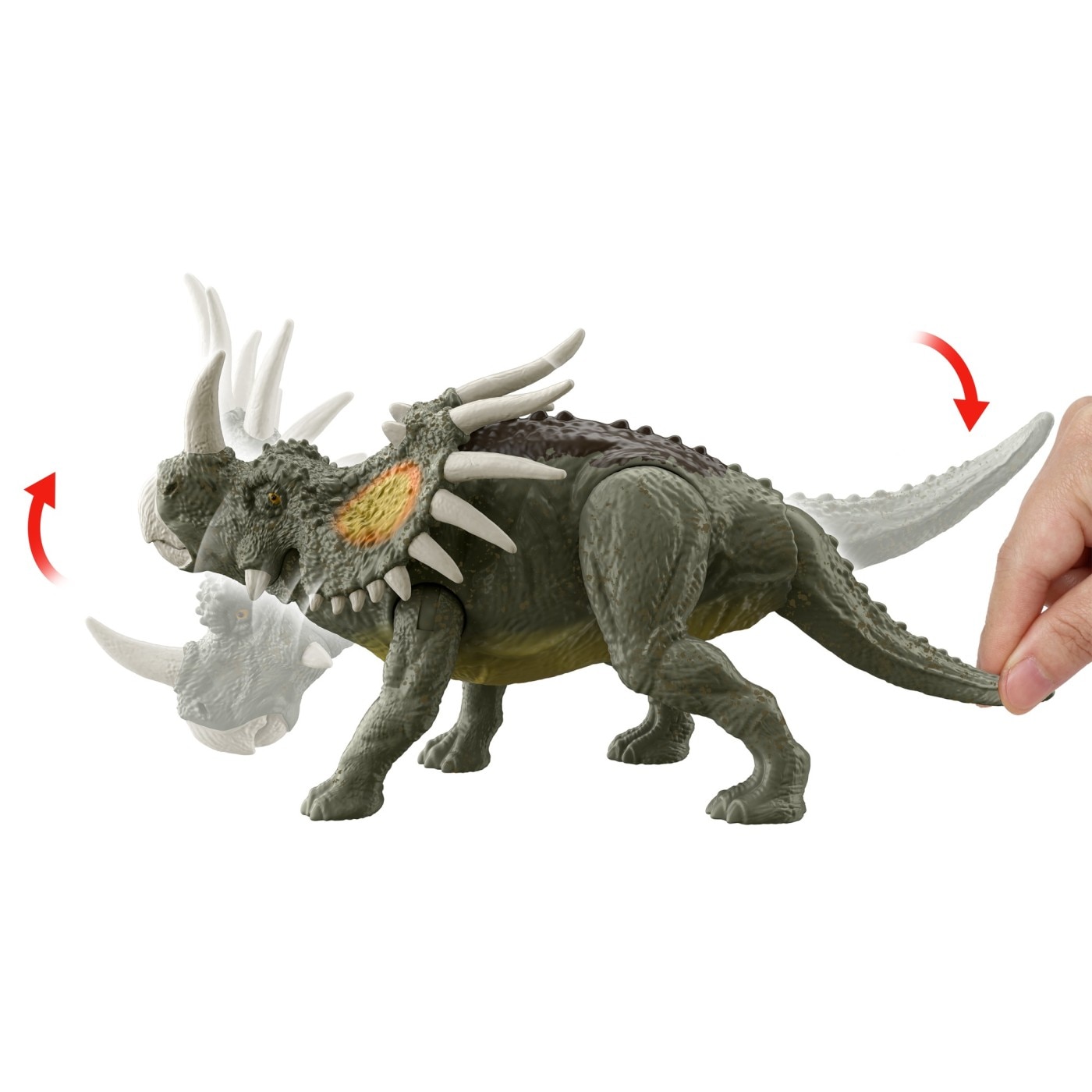 Figurina Jurassic World Dino Escape - Fierce Force, Styracosaurus - eMAG.ro