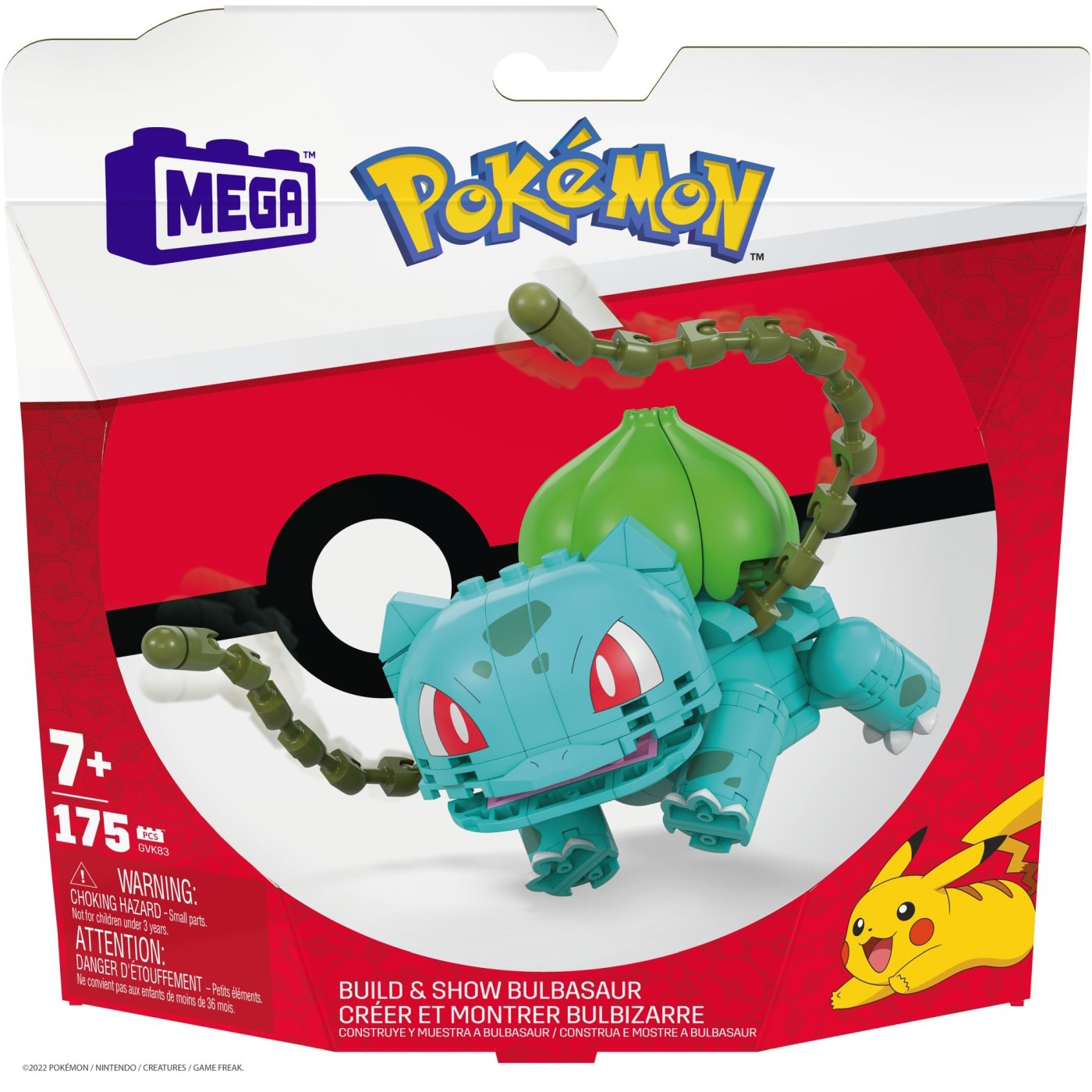 Set de constructie Pokemon Mega Construx - Bulbasaur, 175 piese - eMAG.ro