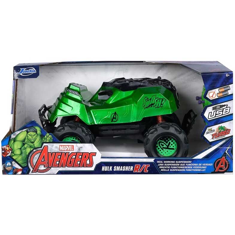 Количка RC Marvel - Hulk Smasher, Мащаб 1:14 - eMAG.bg