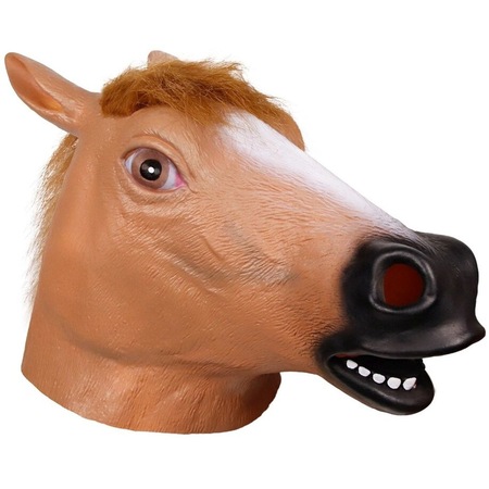 Masca mcal petrecere, ER4, Latex, Maro - eMAG.ro