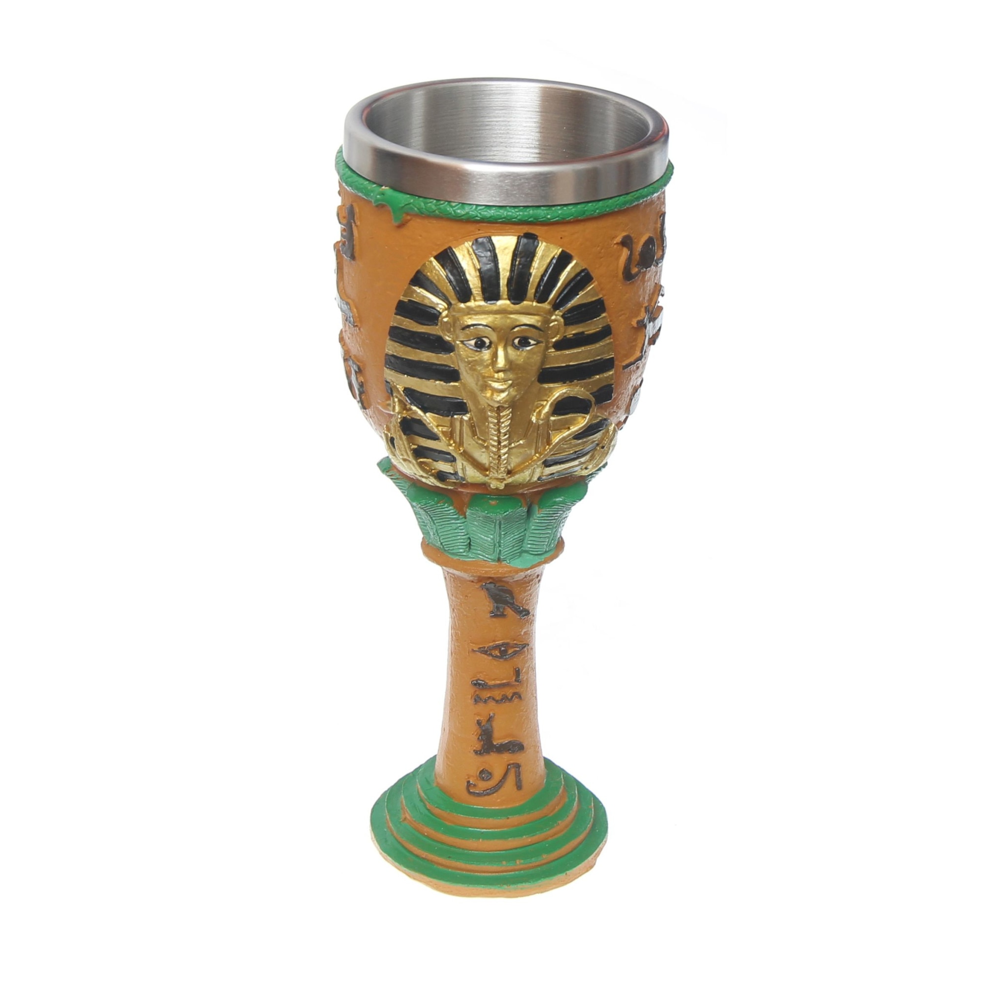 Pocal Medieval Egiptean 19cm 200ml decorat 360grade Tole 10 Imperial ...
