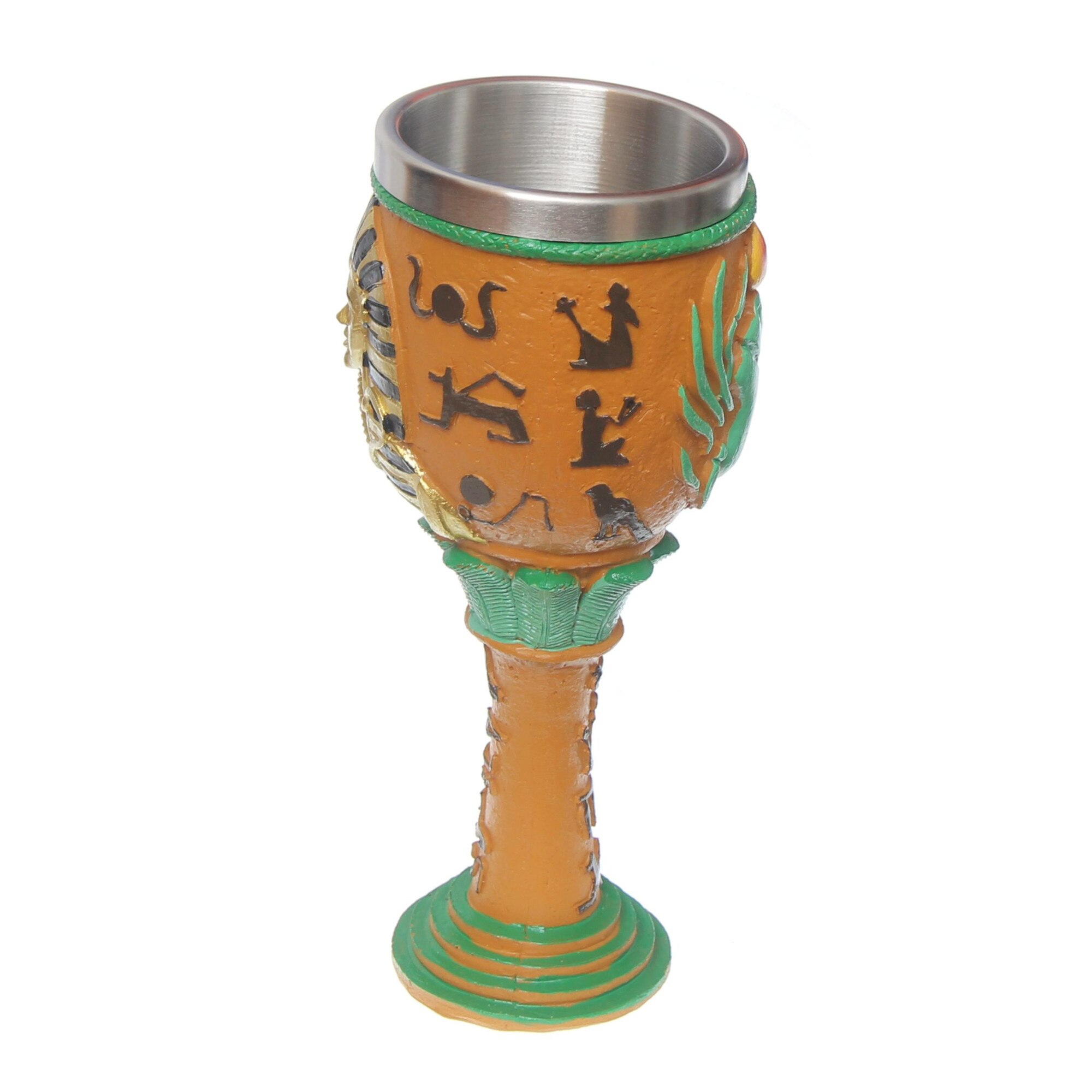 Pocal Medieval Egiptean 19cm 200ml decorat 360grade Tole 10 Imperial ...