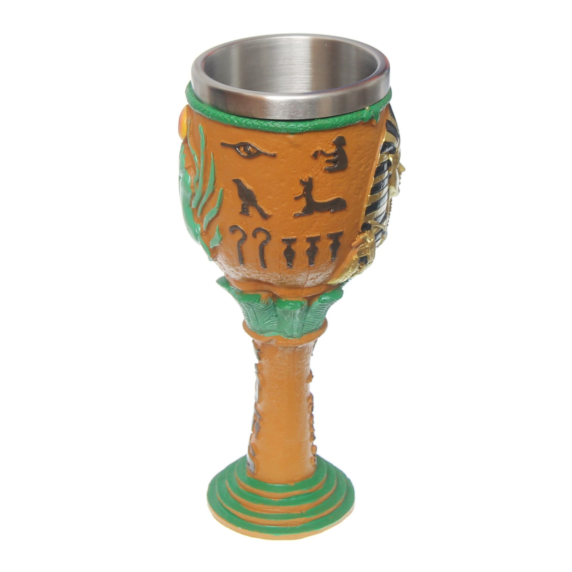 Pocal Medieval Egiptean 19cm 200ml decorat 360grade Tole 10 Imperial ...