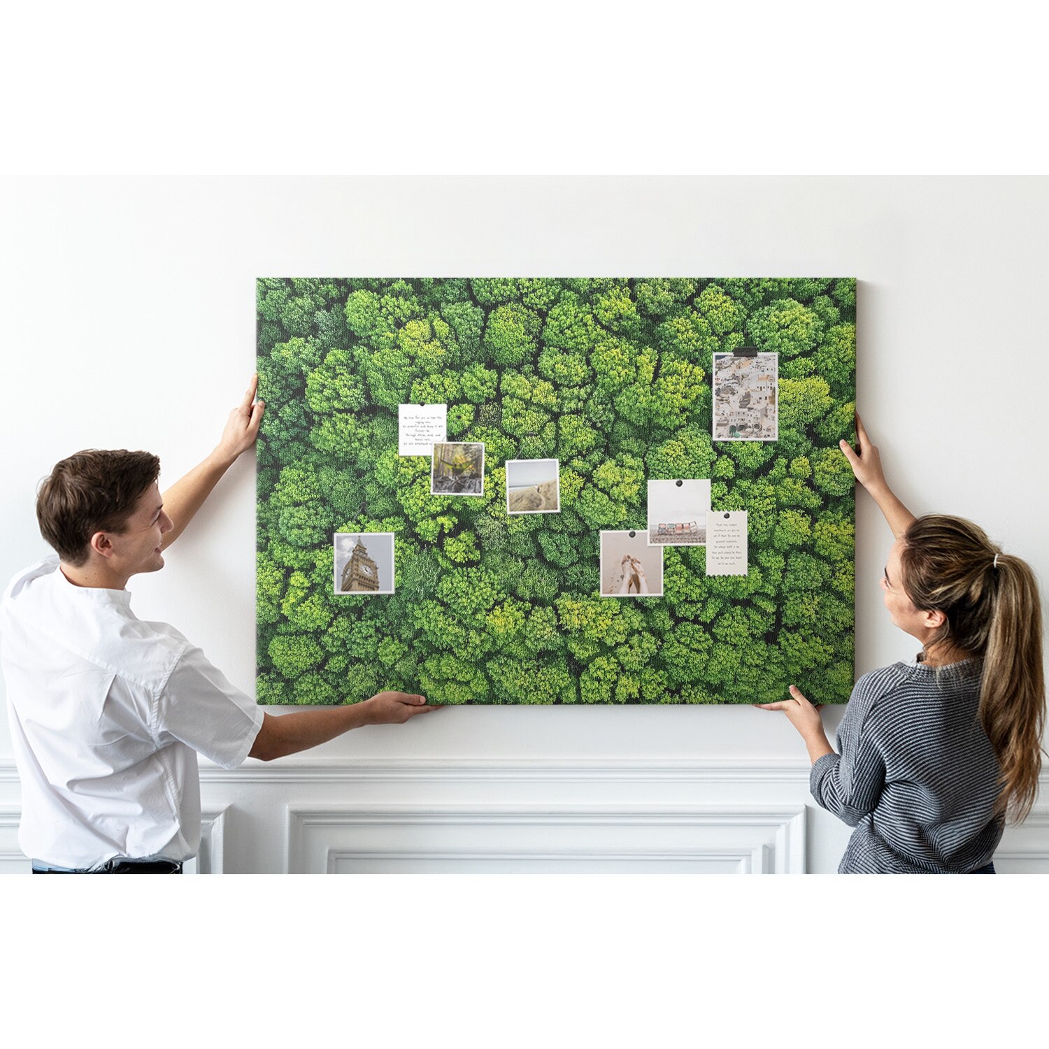 Tabla de pluta, Tulup, O padure din privelistea unei pasari, Verde, 140 ...