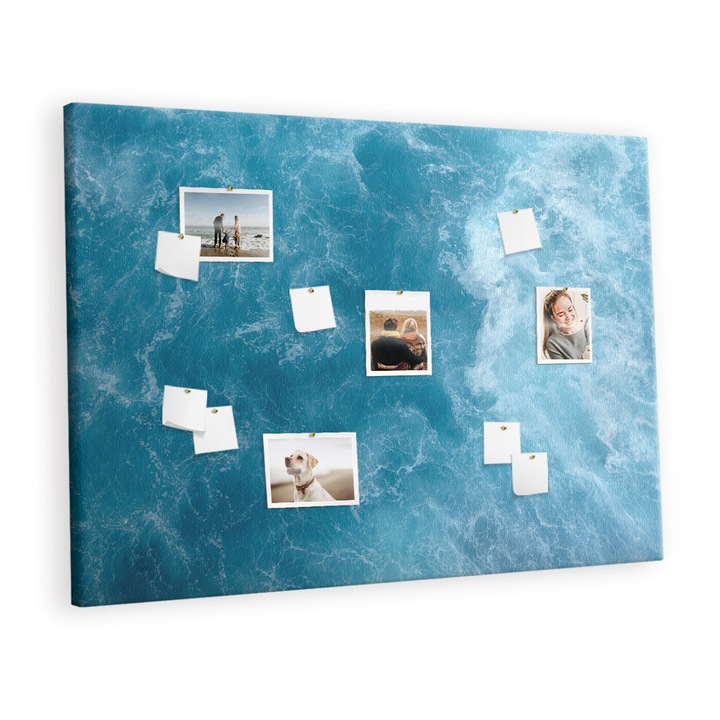 Tabla de pluta, Tulup, Apa de mare, Albastru, 140 cm x 100 cm, Lemn ...