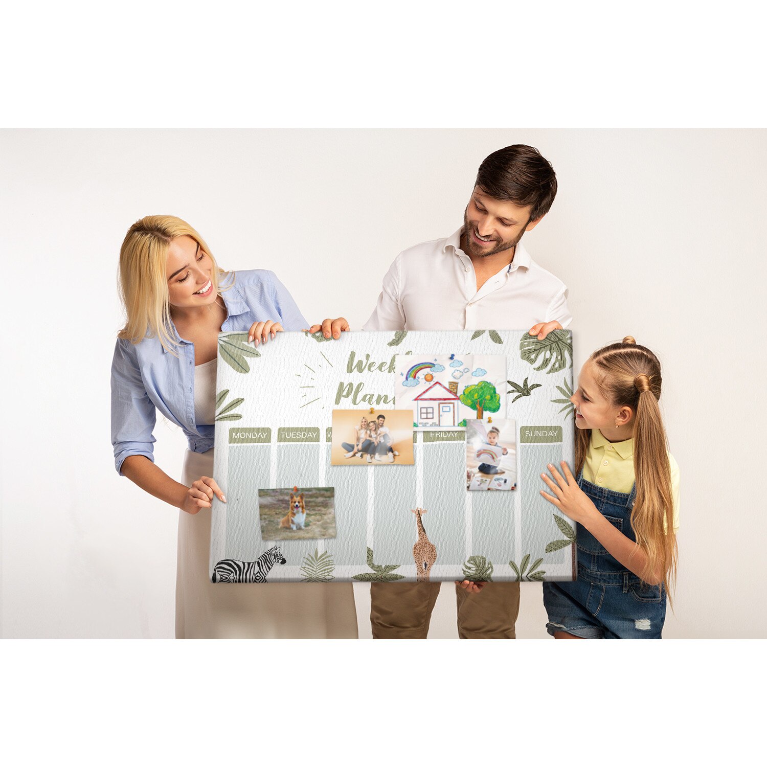 Tabla de pluta, Tulup, Planul Safari, Multicolor, 100 cm x 70 cm ...