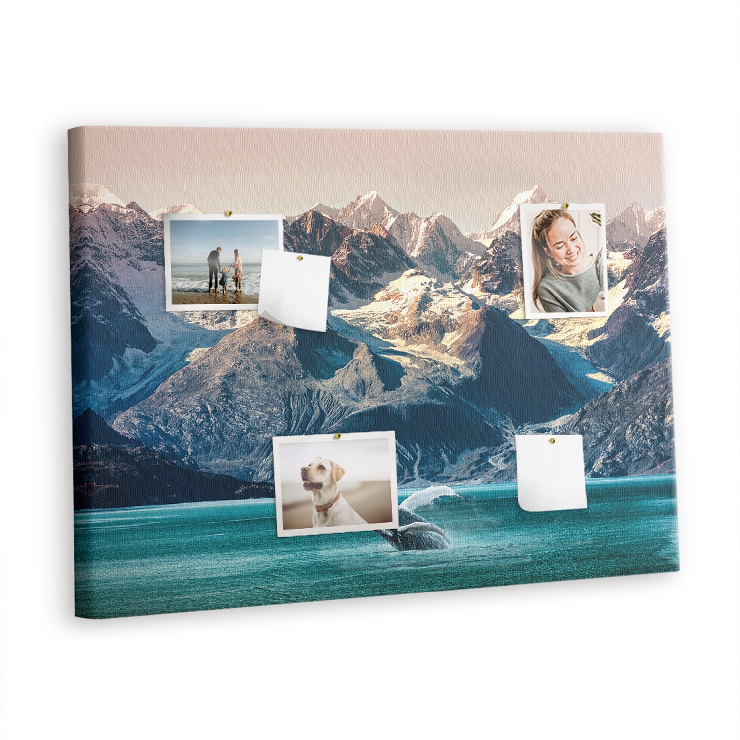 Tabla de pluta, Tulup, Apa de balena, Multicolor, 100 cm x 70 cm, Lemn ...