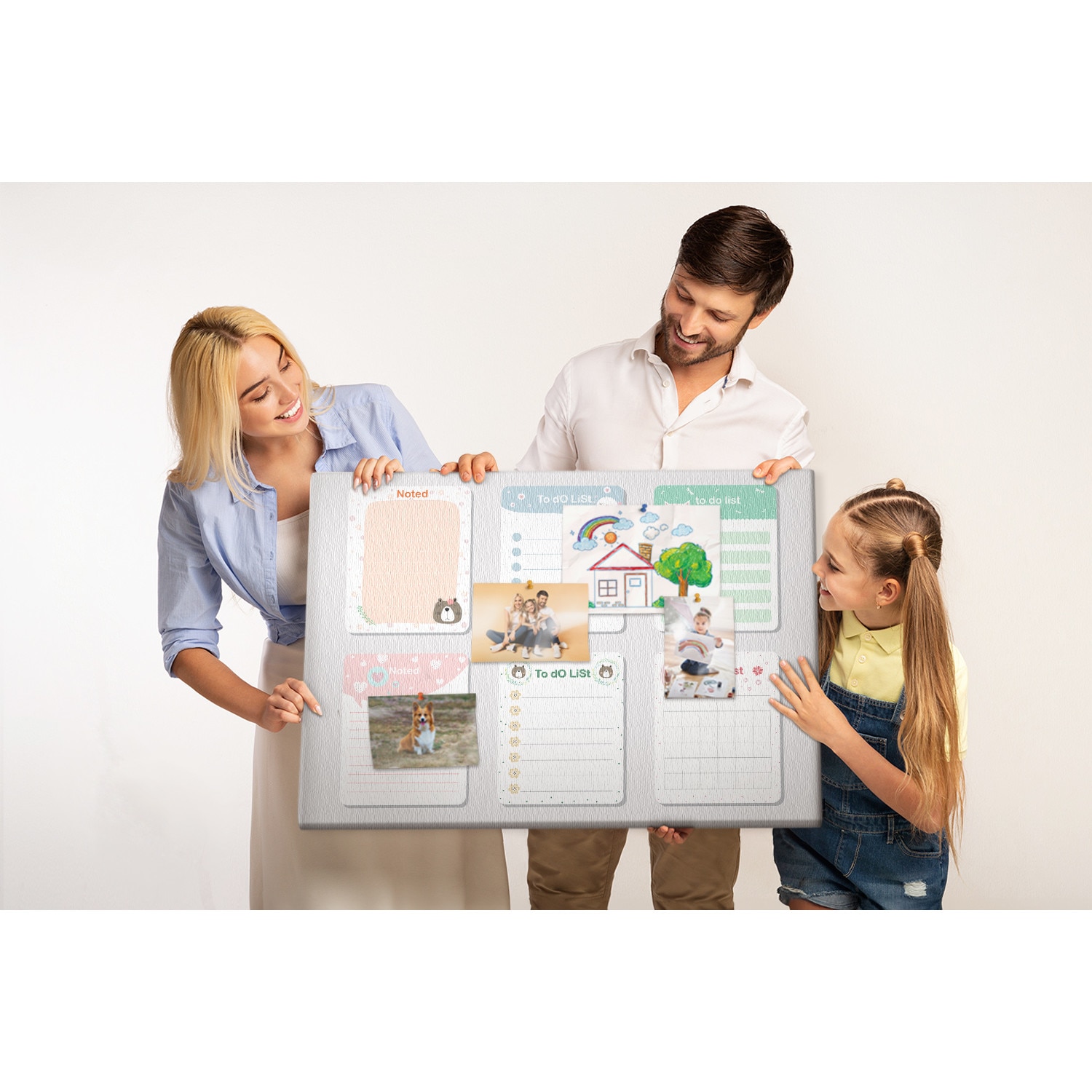 Tabla de pluta, Tulup, Note colorate, Multicolor, 100 cm x 70 cm ...