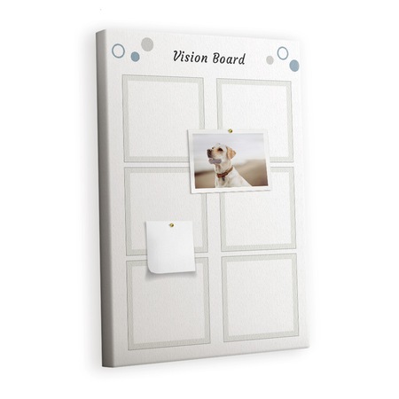 Tabla de pluta, Tulup, Board Vision, Alb, 40 cm x 60 cm, Culoare ...