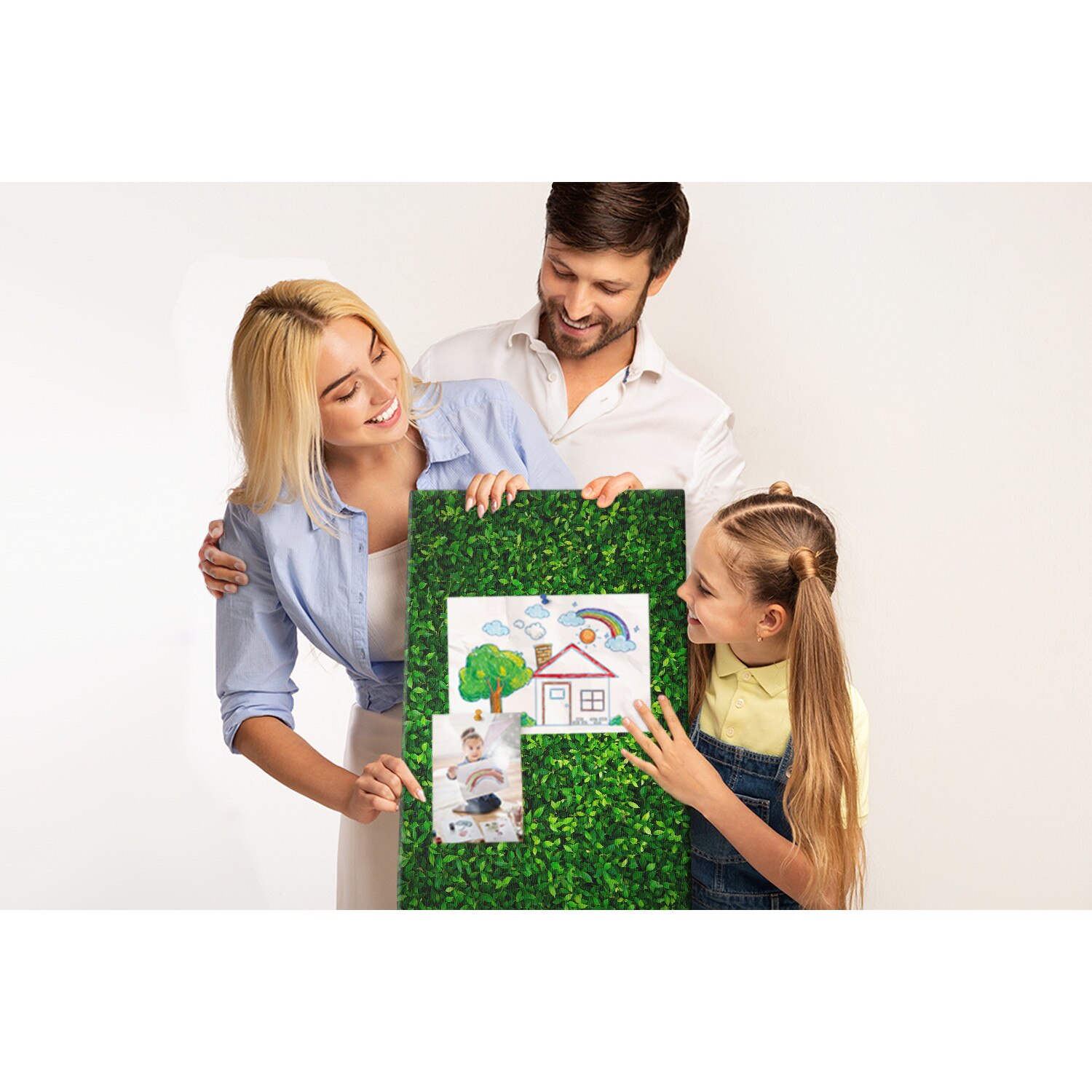 Tabla de pluta, Tulup, Gardul pleaca, Verde, 40 cm x 60 cm, Lemn ...