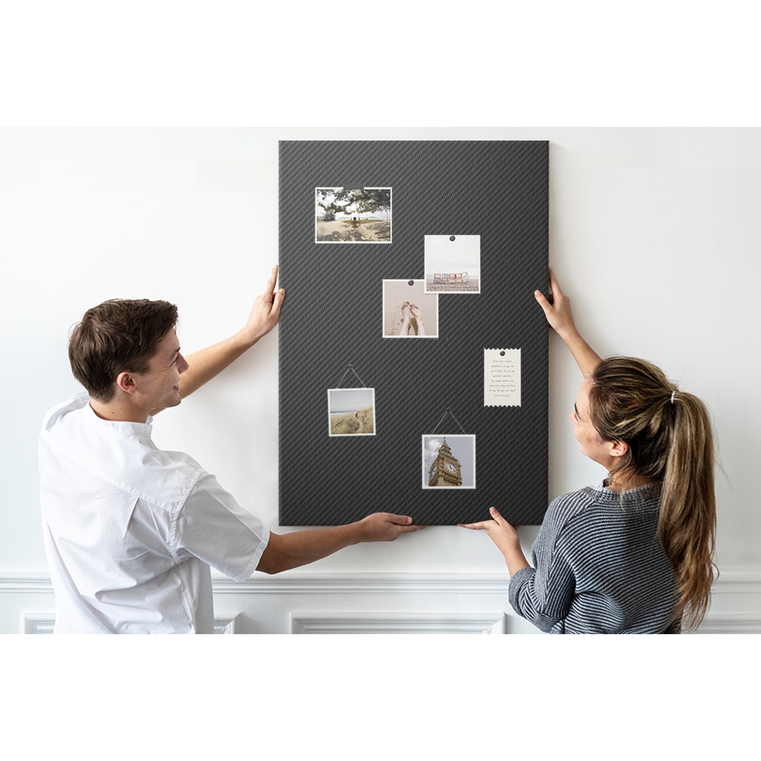 Tabla de pluta, Tulup, Model intunecat, Negru, 70 cm x 100 cm, Lemn ...