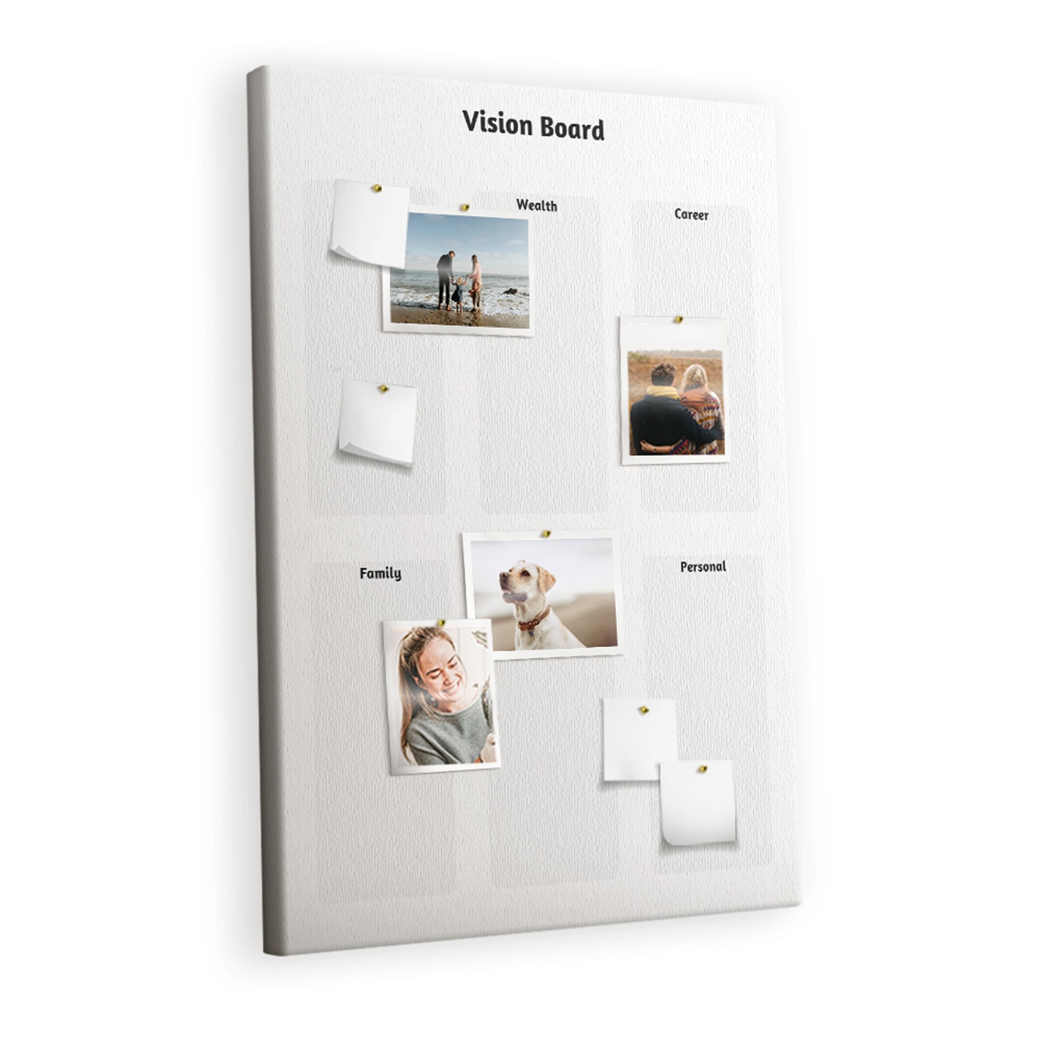 Tabla de pluta, Tulup, Board Vision, Alb, 80 cm x 120 cm, Lemn ...