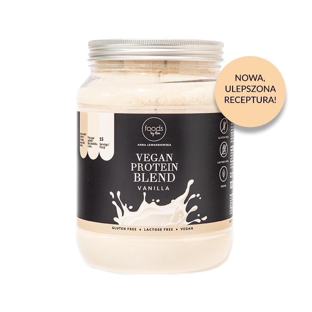 Vegan Protein Blend, FOODS BY ANN, Vanilla, 500g - eMAG.ro