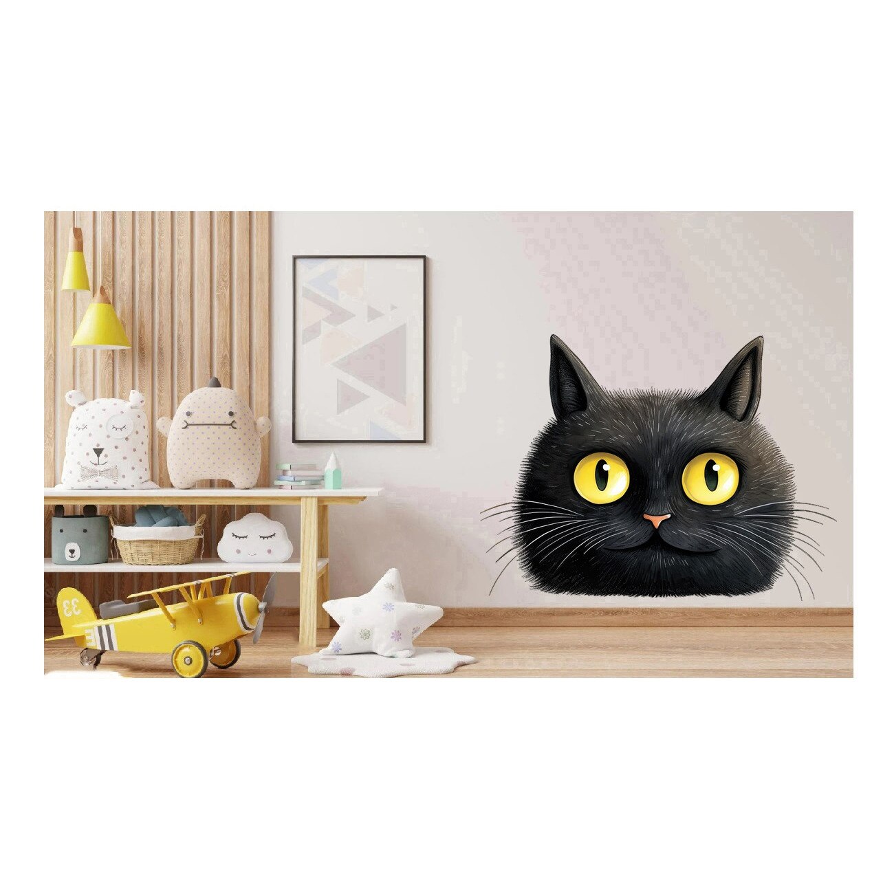 Sticker decorativ, Pisica, Negru, 82 cm, 1358STK-4 - eMAG.ro