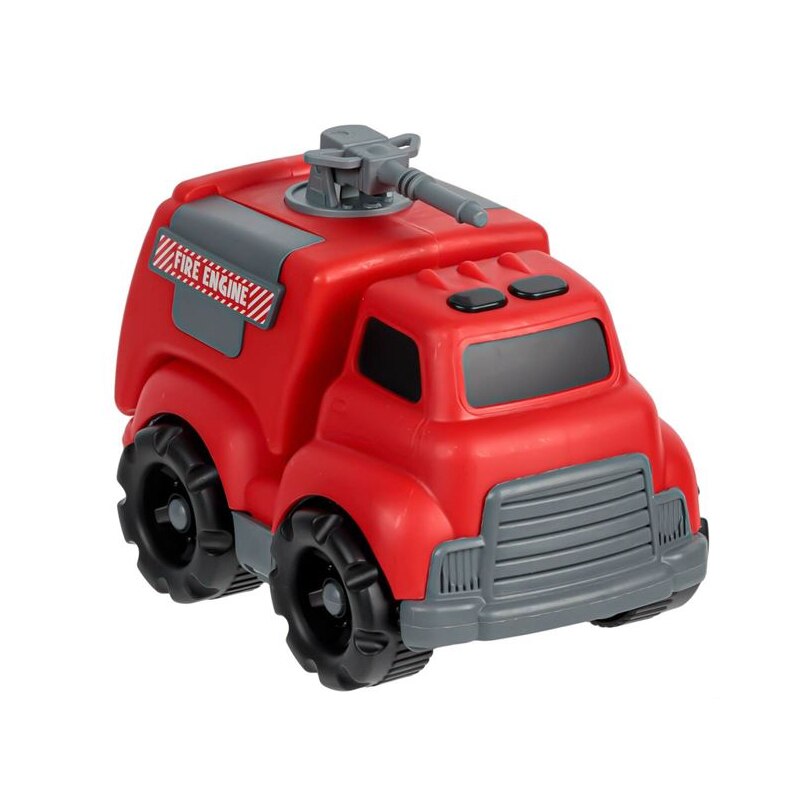 Пожарна кола играчка, червена, пластмасова, ATU-084208 - eMAG.bg