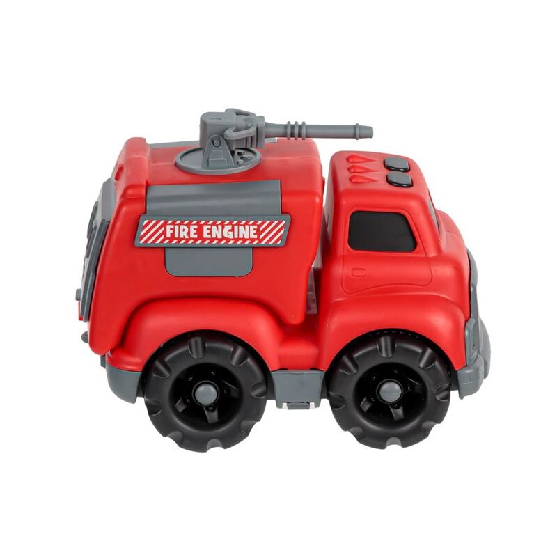 Пожарна кола играчка, червена, пластмасова, ATU-084208 - eMAG.bg