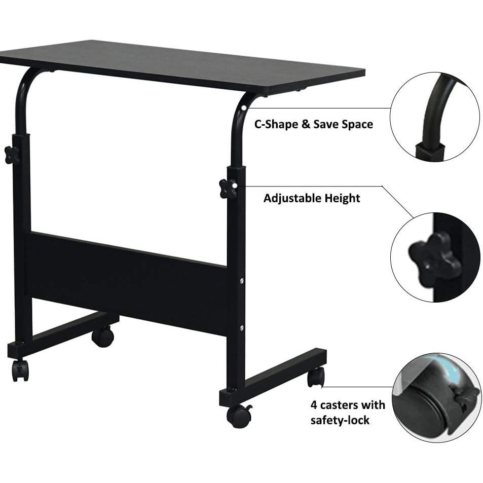 Birou mobil multifunctional cu inaltime reglabila 70 - 90 cm, design ...