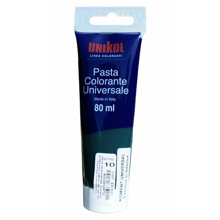 Pasta de colorare universala, 80ml UNIKOL, vernil10 - eMAG.ro