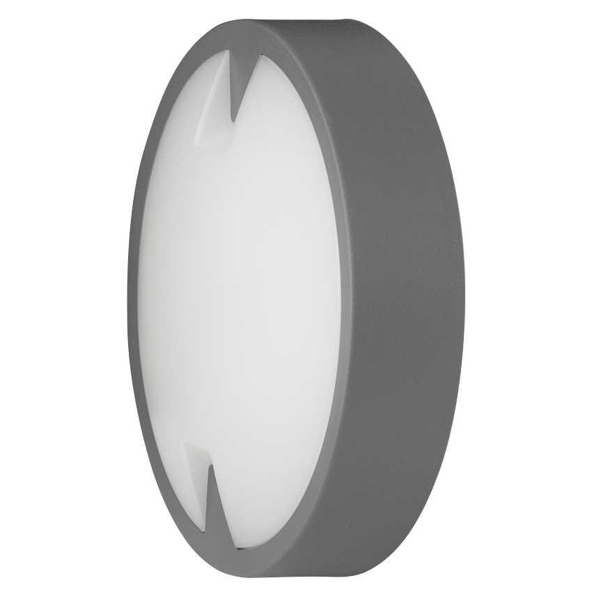 Plafoniera LED rezistenta la apa, rotunda, gri, 18W, 4000K, 220-240V AC ...