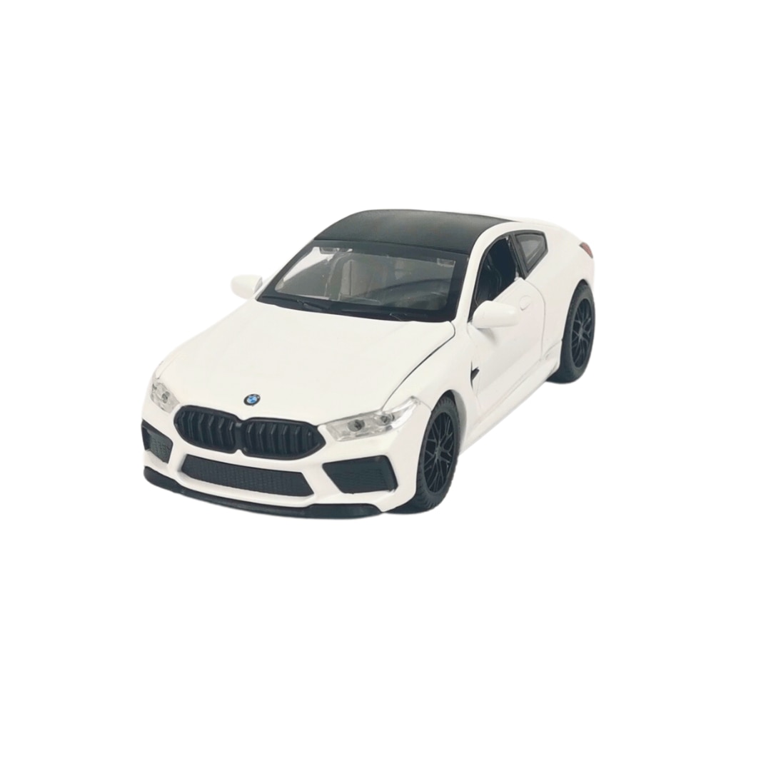 Masina metalica, BMW M8, 1:32, Alb - eMAG.ro