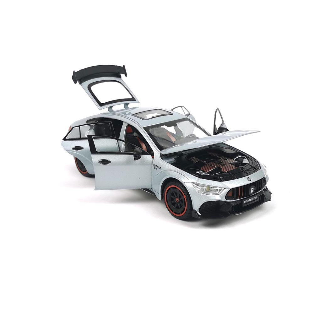 Masina, Metal, Mercedes AMG GT, Brabus, 1:24, Gri - eMAG.ro