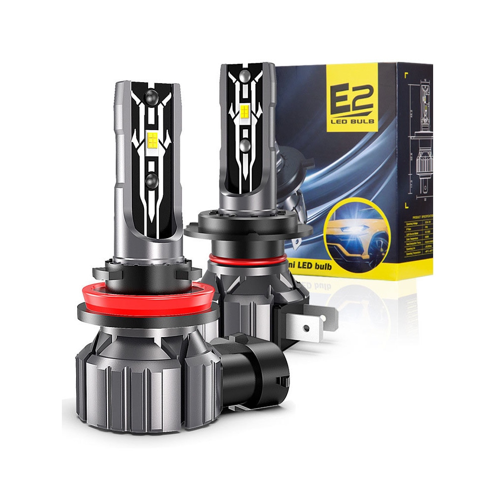 Set 2 becuri led auto H7,6000k (lumina alba), 15000LM, 100W DC 9-32V ...