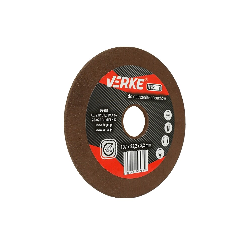 Disc pentru aparat de ascutit lant, 107x22,2x3,2 mm, Verke - eMAG.ro