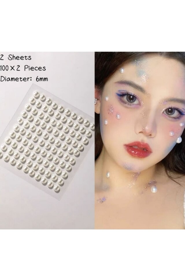 Set 1060 Perle Alb si strasuri Autoadezive, Cafuneplus®, pentru Deco ...