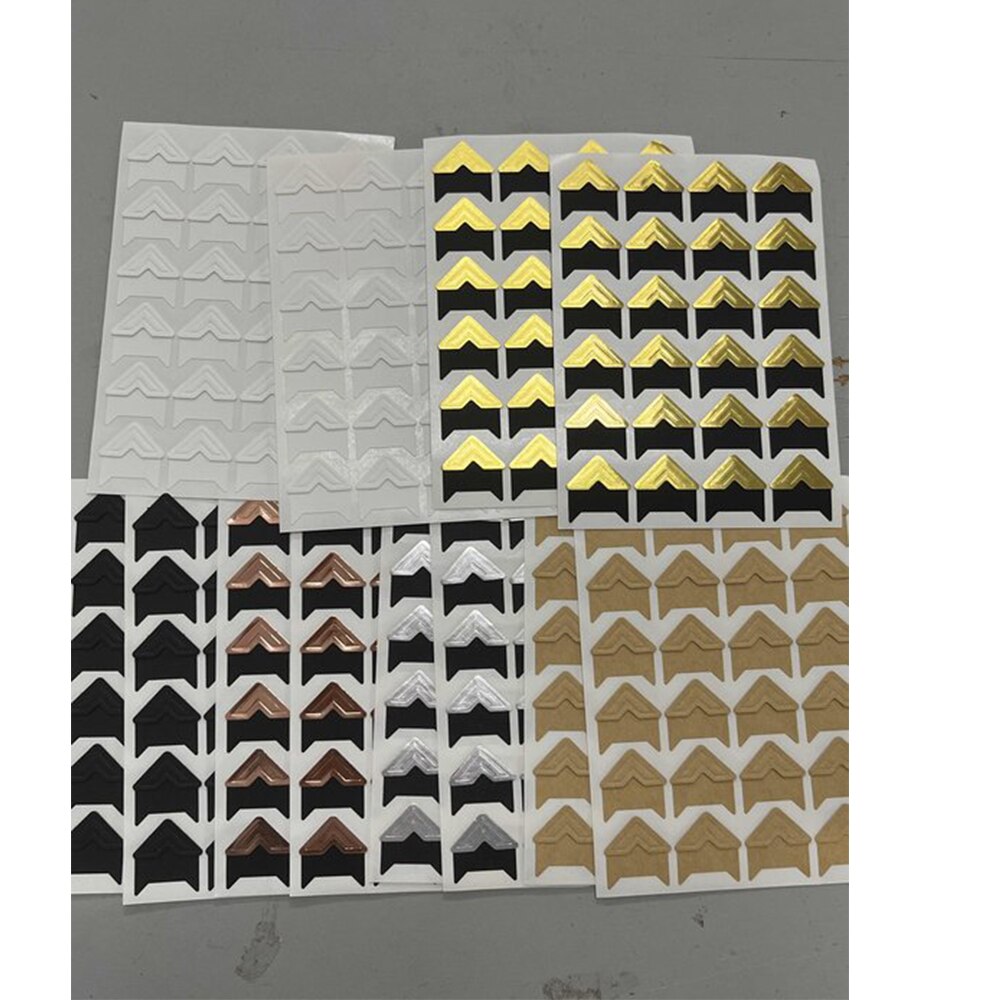 Set 288 autocolante pentru poze, Pentru colturi, Multicolor - eMAG.ro